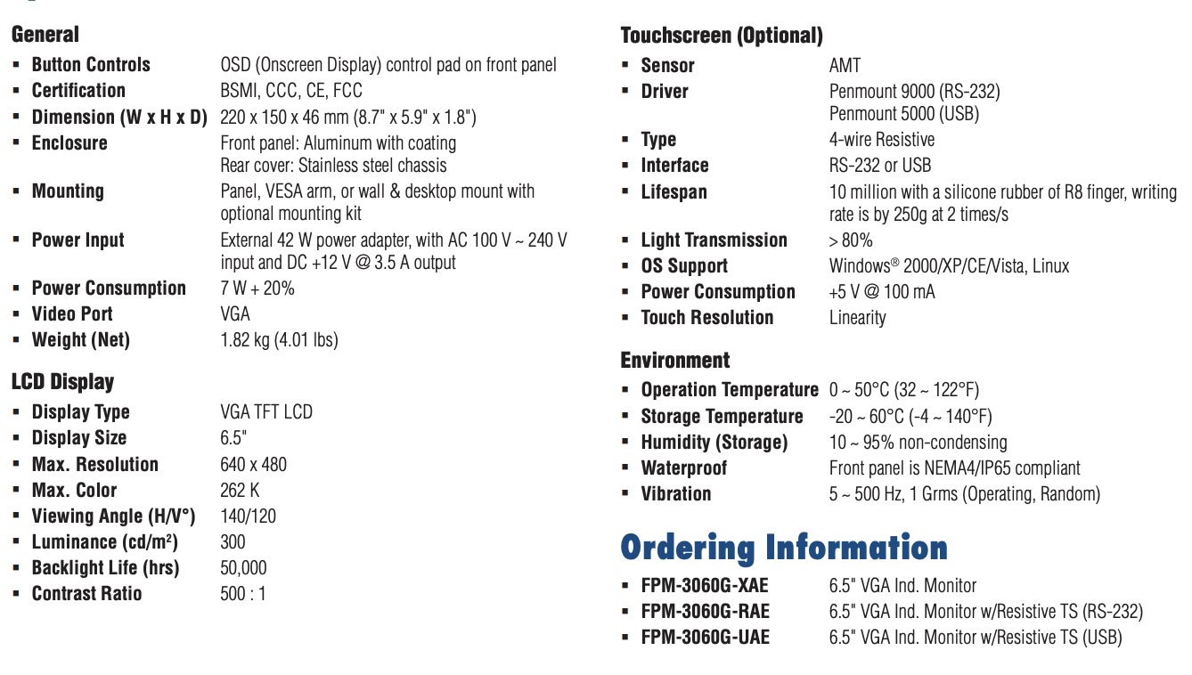 [Special Price] FPM-3060G - IBCON