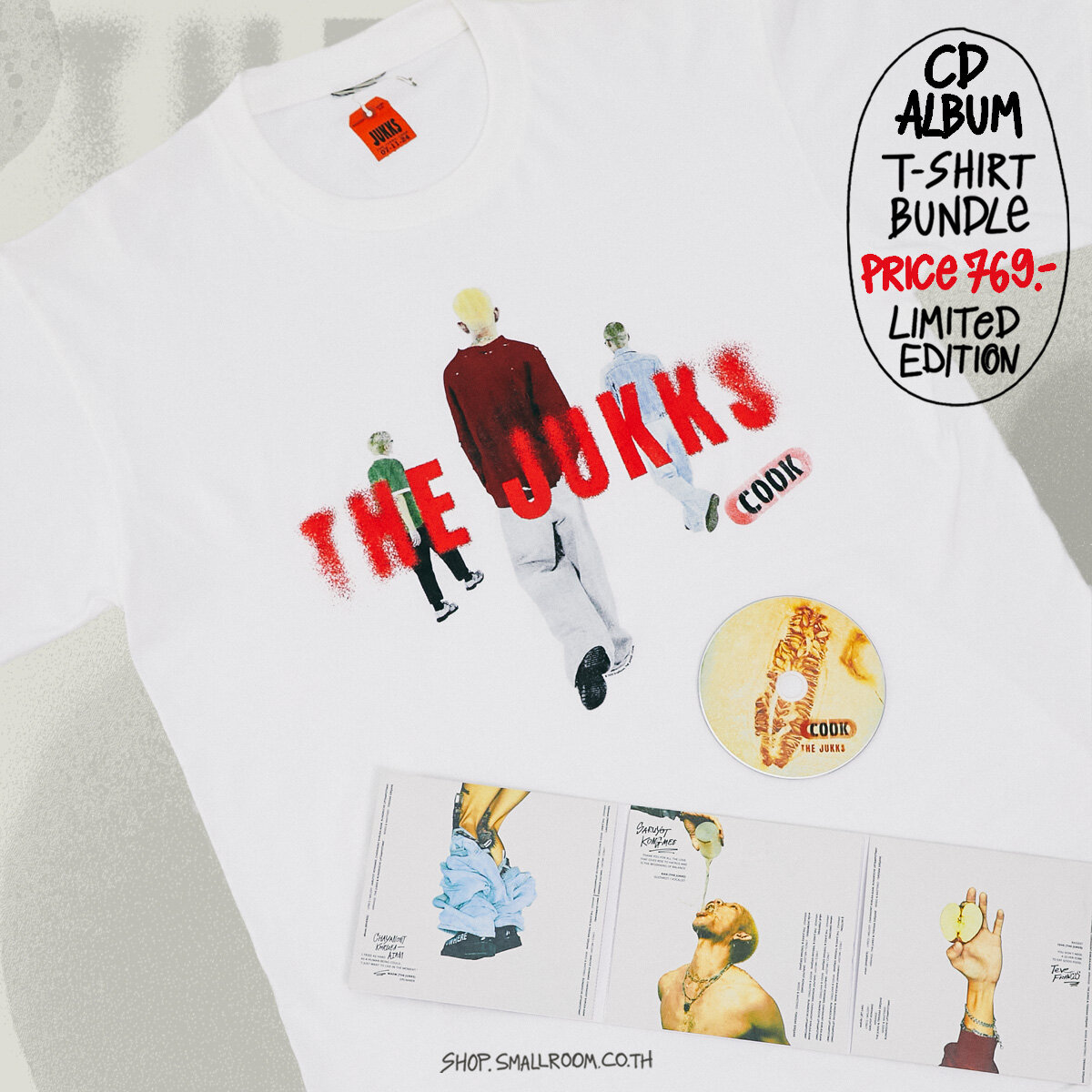 BUNDLE SET : CD ALBUM COOK & T-SHIRT | THE JUKKS - Smallroom Shop