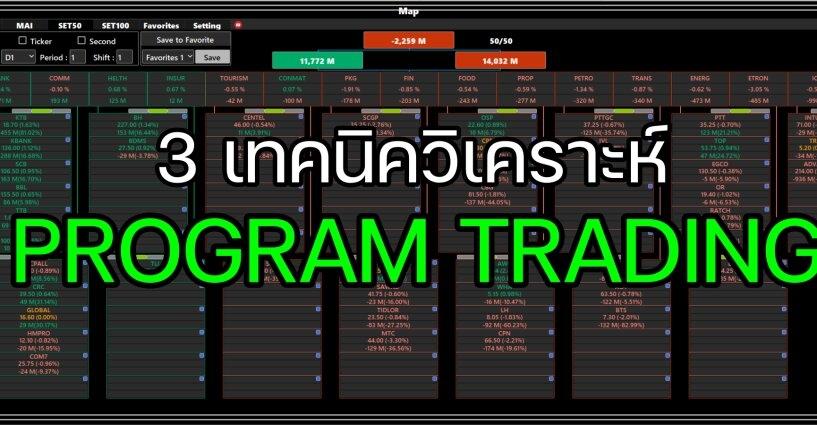 [คู่มือการใช้งาน] - 3 เทคนิควิเคราะห์ Program Trading - Workshop เล่น ...