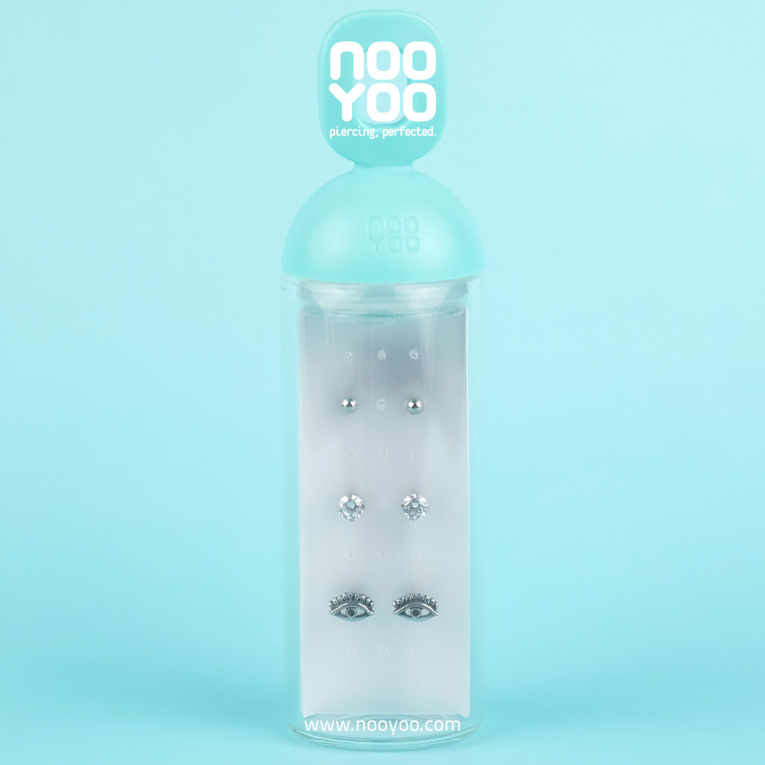 (31560) ต่างหู Evil Eyes Set Surgical Steel - NooYoo