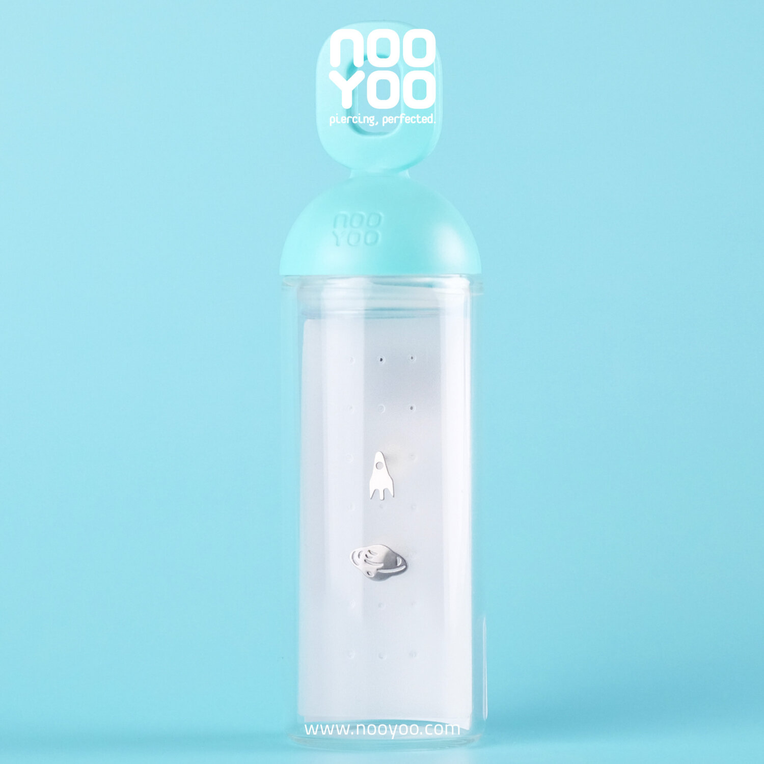 (31317) ต่างหู GALAXY & SPACESHIP Surgical Steel - NooYoo