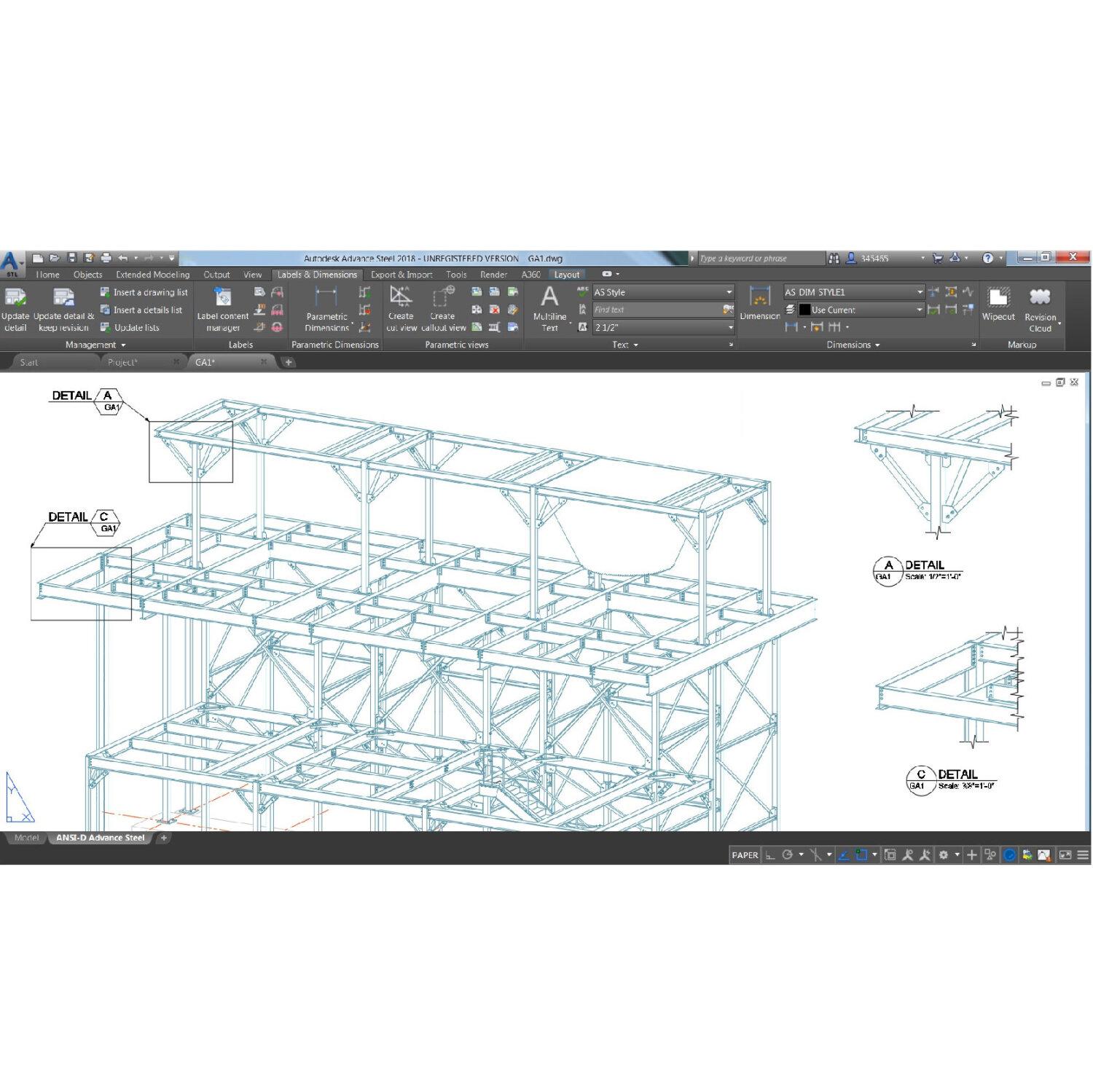Autodesk Advance Steel 2026 ถูกลิขสิทธิ์ เช่าใช้ 1 ปี + Advanced ...