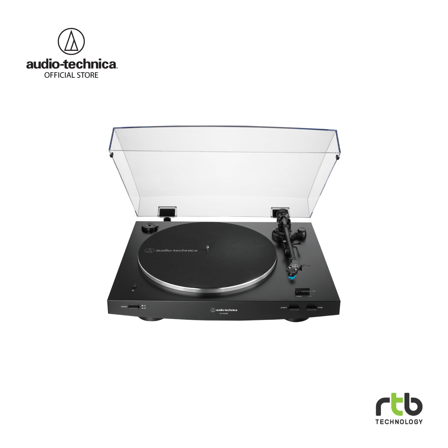 Audio Technica AT- LP3XBT เครื่องเล่นแผ่นเสียงไร้สายอัตโนมัติ Automatic Wireless Turntable ...