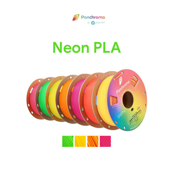 Panchroma Neon เส้น PLA เปล่งแสงในที่มืด หรือไฟ Black Light ขนาด 1.75 ...