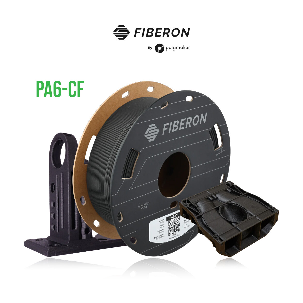 Fiberon™ PA6-CF20 เส้นไนลอนผสมคาร์บอนไฟเบอร์ ขนาด 1.75 หนัก 500 กรัม ...
