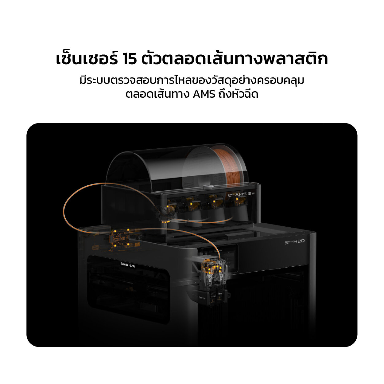 เครื่องพิมพ์ 3 มิติ Bambu Lab H2D Combo - Siamreprap