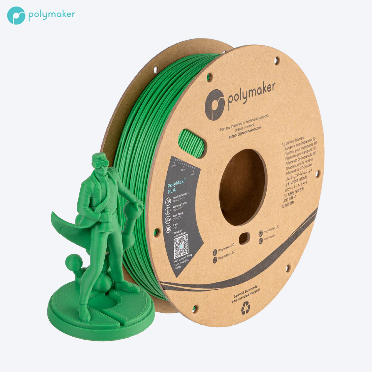 PolyMax™ เส้นพลาสติก PLA เกรดอุตสาหกรรม แข็งแรงพิเศษ - Siamreprap