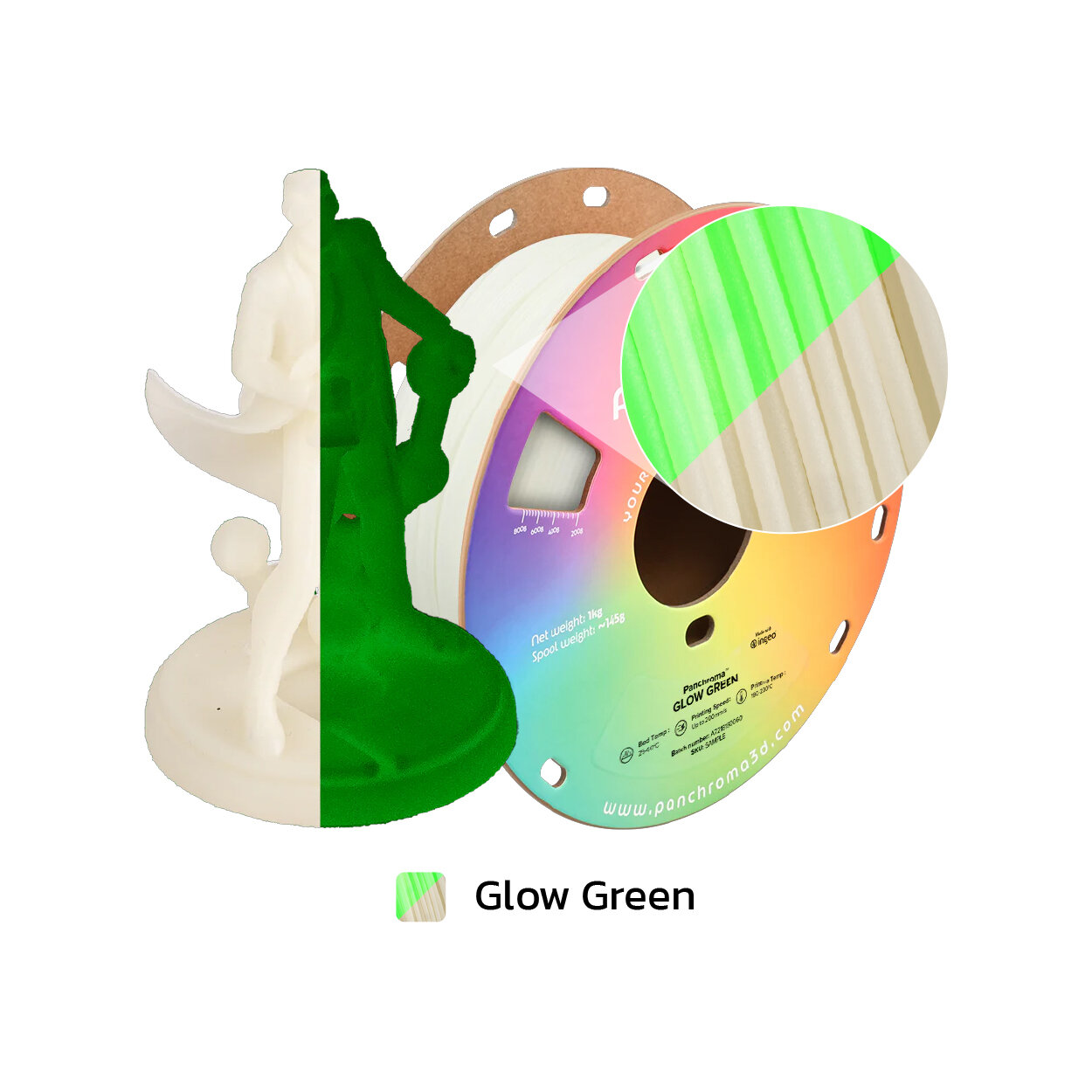 เส้น PLA Panchroma™ Glow เปล่งแสง ในที่มืด เหมาะทำของเล่น ของตกแต่ง ...