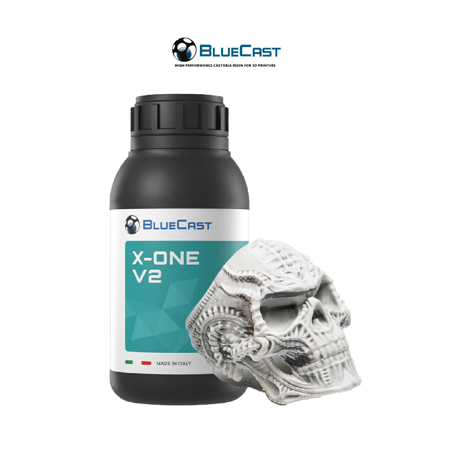 เรซิ่น 3D Print ยี่ห้อ Bluecast X-One V2 สูตรล่าสุดจาก อีตาลี - Siamreprap