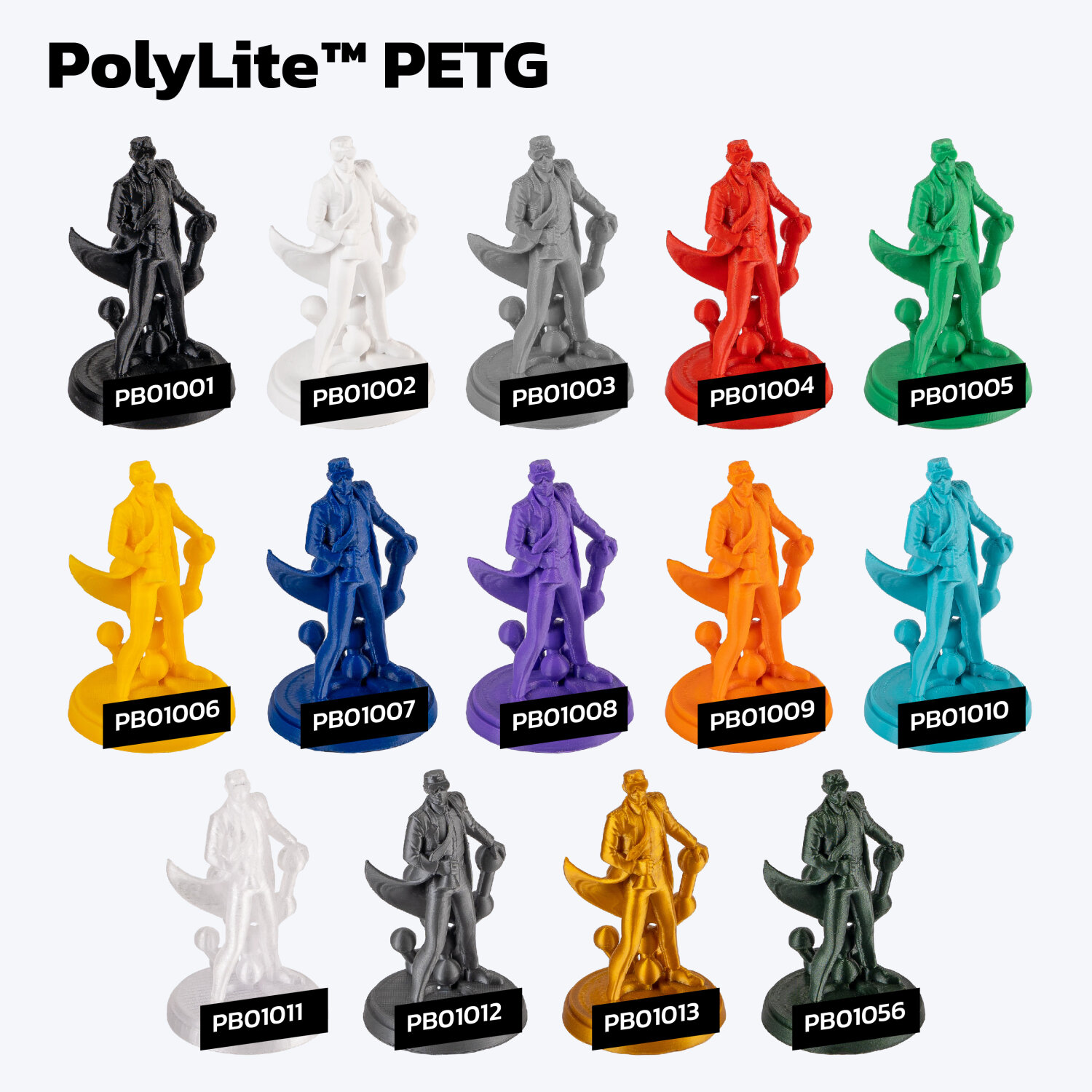 เส้นพลาสติก Polylite PETG ขนาด 1.75 มิล น้ำหนัก 1000 กรัม - Siamreprap