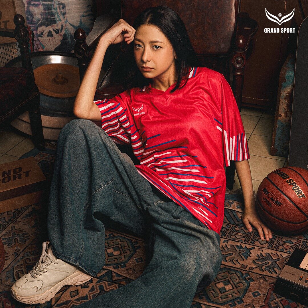 GRAND SPORT เสื้อระนาดลีลา OVERSIZED (สีแดง) รหัส :038424 - Grand Sport Shop Online