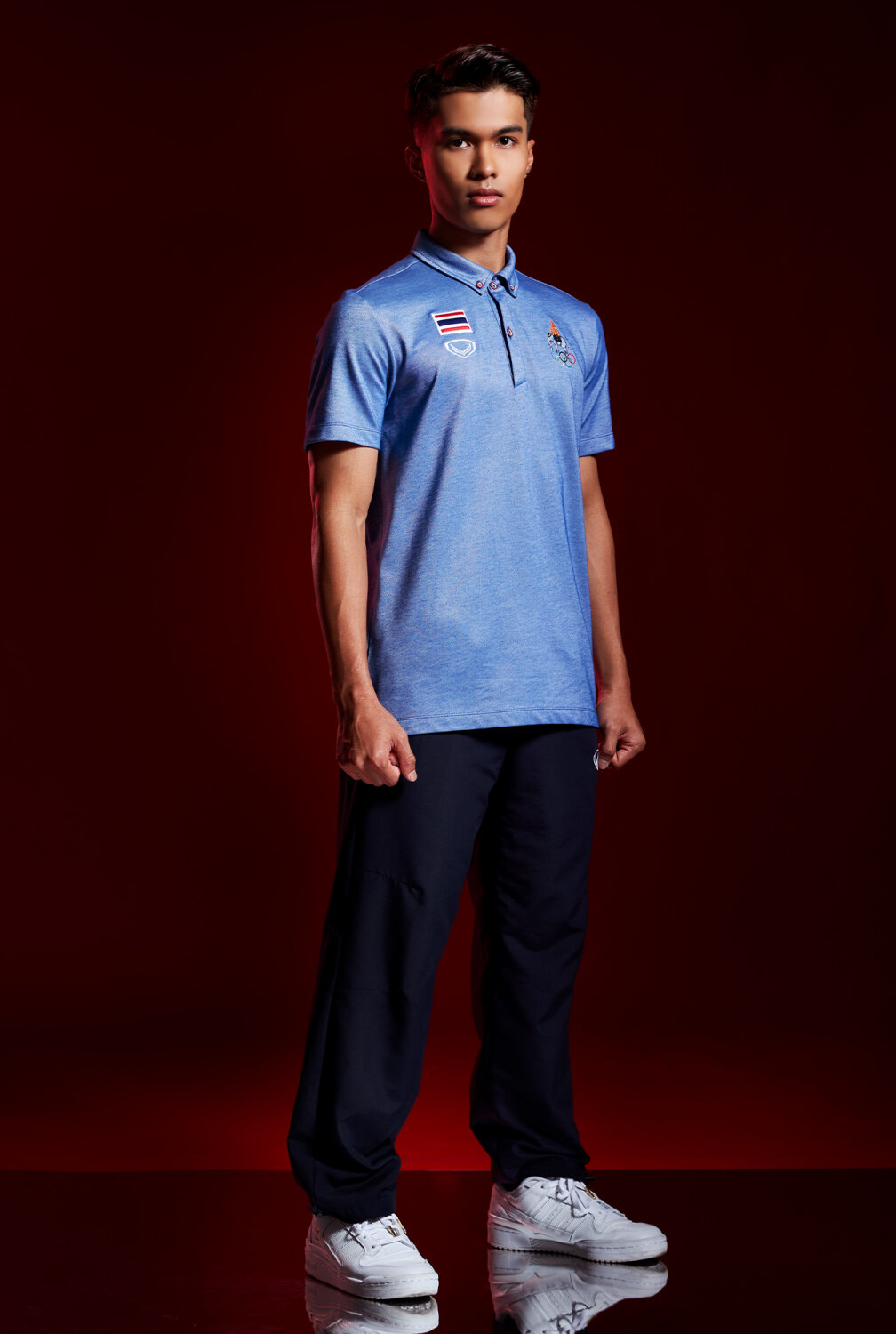 เสื้อโปโลแบบเอเชี่ยนเกมส์ 2022 รหัส : 012275 (สีน้ำเงิน) - Grand Sport ...