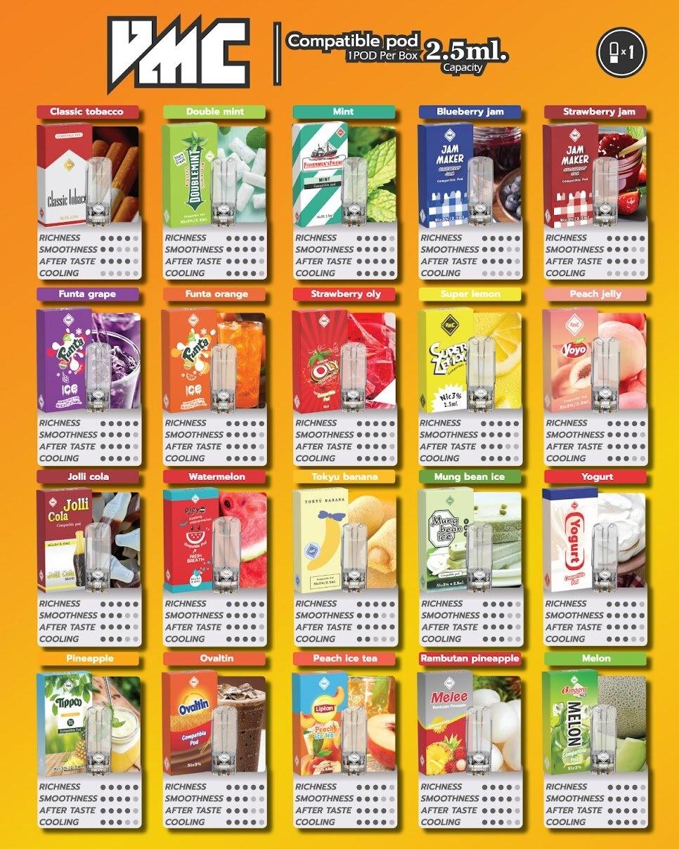 [CLOSESYSTEM] Vmc Pod - Classic Tobacco ยาสูบ 2.5ml (สำหรับRelx ...