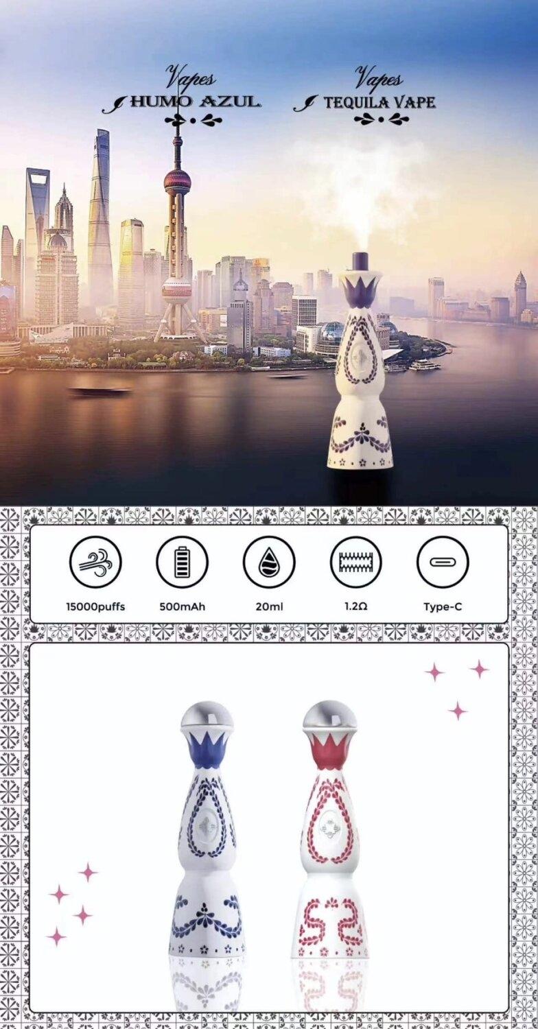 [PODDIS] Tequila Vape 15000puffs Nic5% 20ML 600mAh ใช้แล้วทิ้ง ชาร์จได้ ...