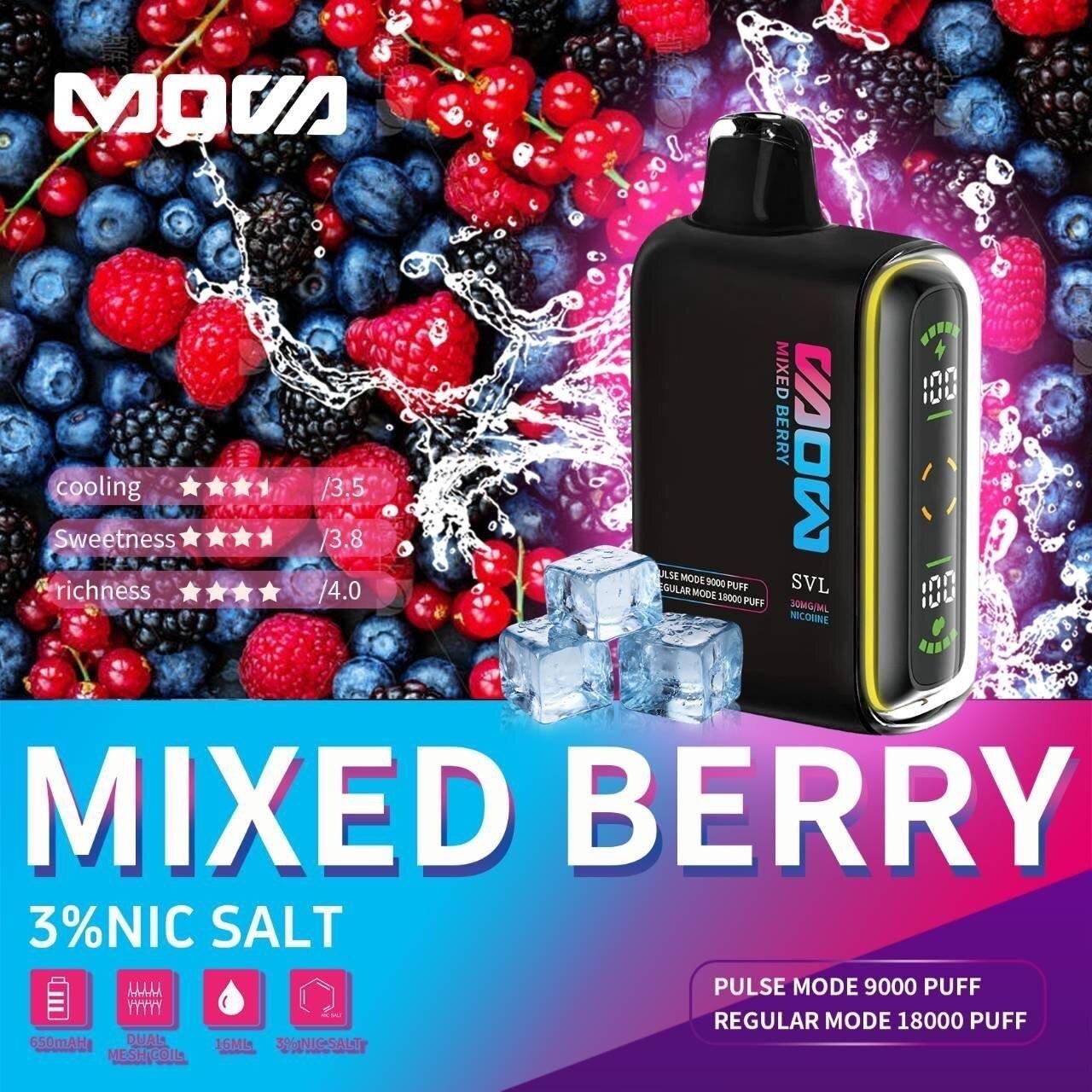 [PODDIS] MOVA Disposable Pod 9000-18000puffs ปรับโหมดได้2โหมด Nic3 ...