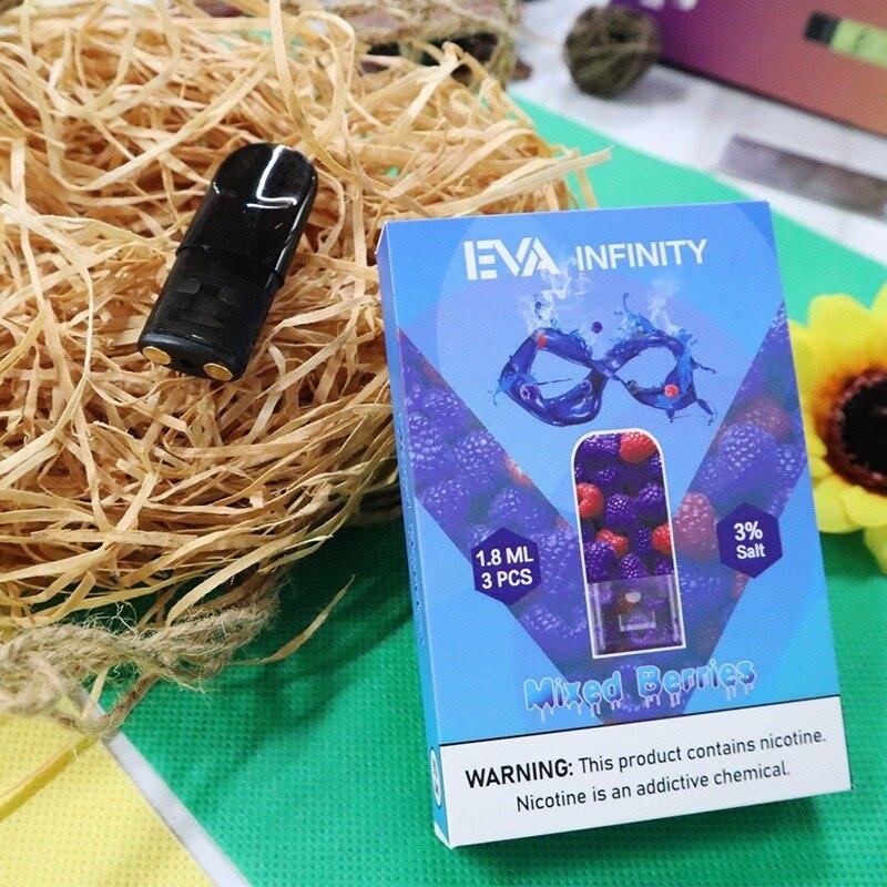 [CLOSESYSTEM]Eva Infinity Pod - Grape Ice องุ่นเย็น 1.8ml Nic30 กล่อง1 ...