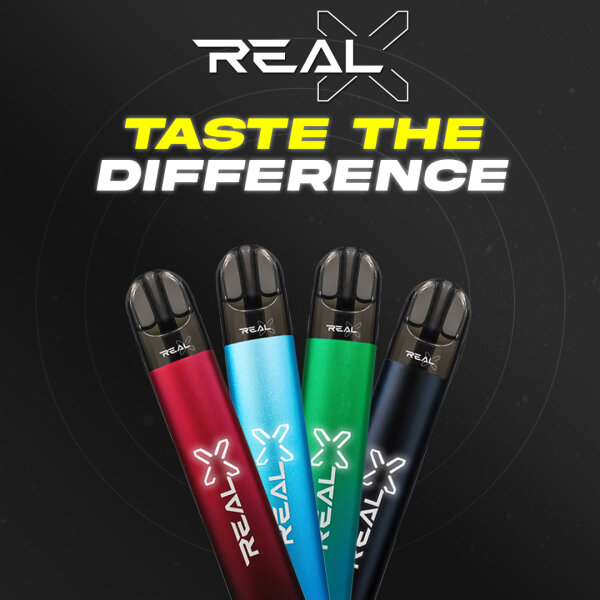 [CLOSESYSTEM]Real X Pod Infinity Device เครื่องเปล่าพร้อมสายชาร์จ 400mAh มีสายคล้อง - Super