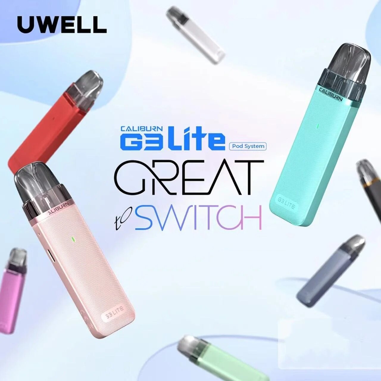 [PODSYSTEM] Uwell Caliburn G3 Lite Pod Kit 2.5ml 25W แบตฯจุ1200mAh แท้ ...