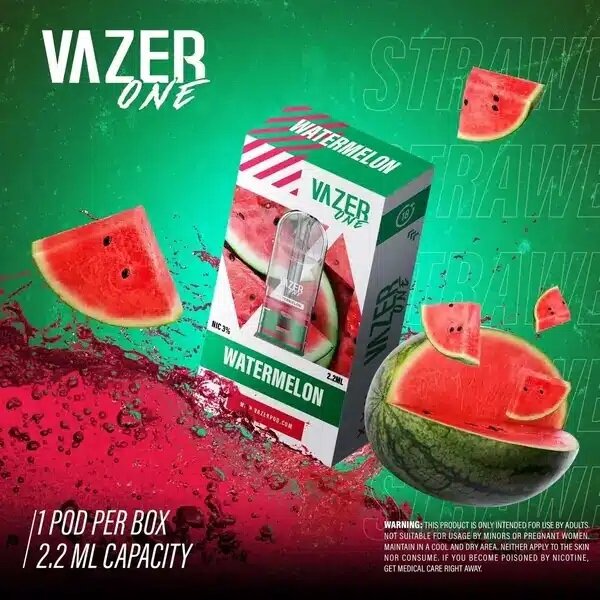 [CLOSESYSTEM]Vazer One Pod Infinity - Watermelon (กลิ่นแตงโม) แบบ1หัว 2 ...