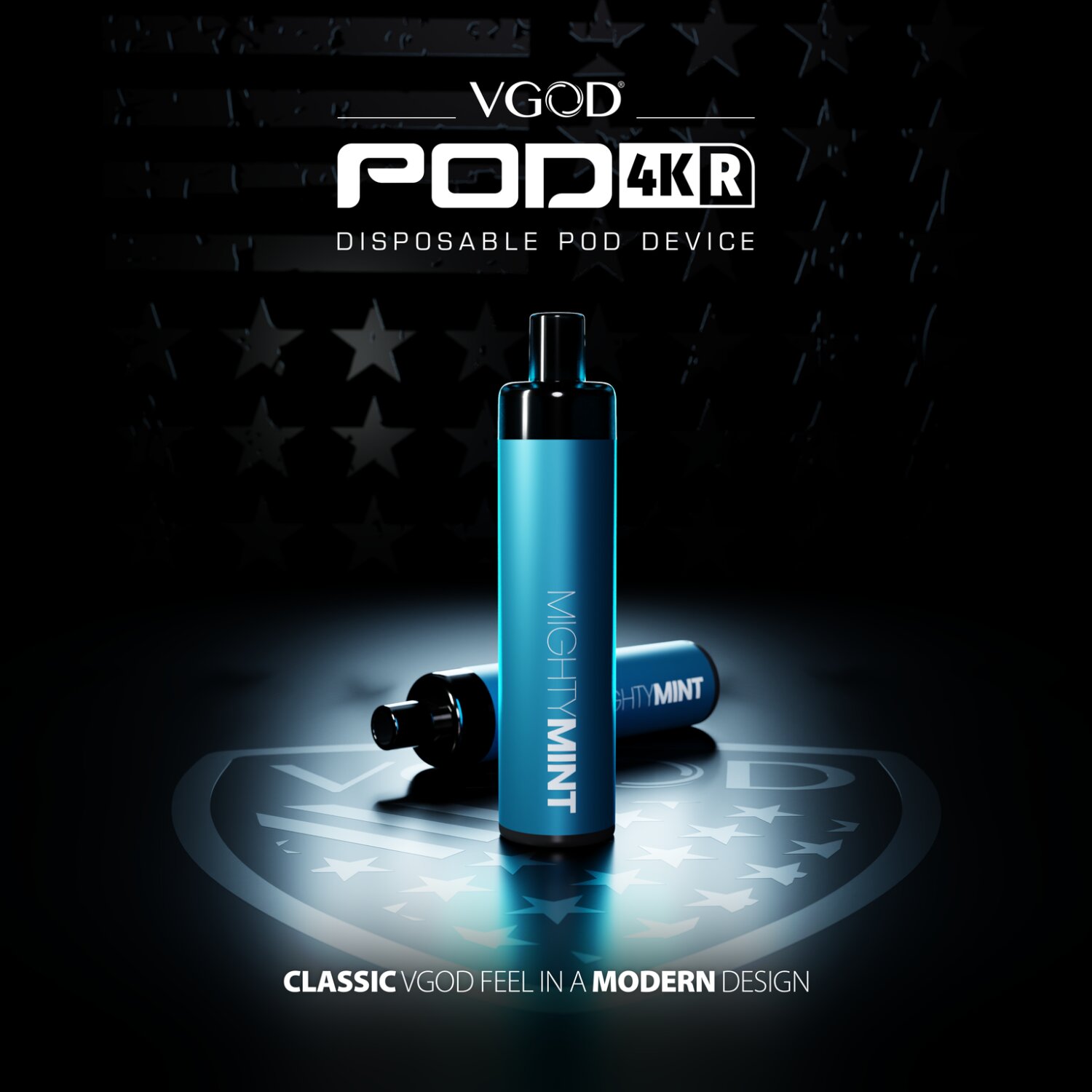 [PODDIS] Vgod 4K R Disposable Pod - Mighty Mint 4000puffs 8ml Nic5%(50mg) 550mAh ชาร์จได้ (USA ...