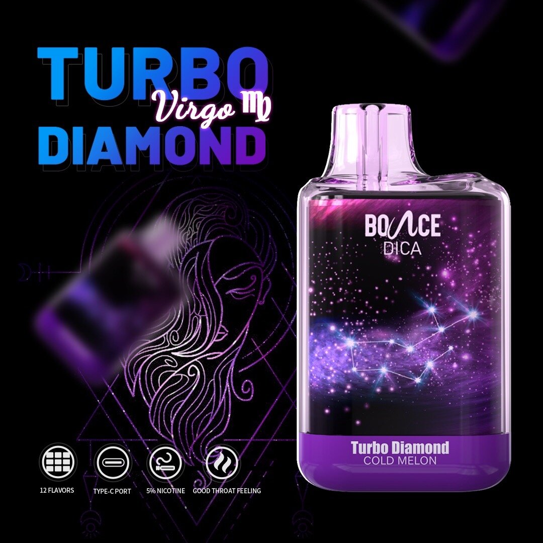 [PODDIS] Bounce Turbo Diamond Disposable 6500puffs Nic5% มี12กลิ่นให้ ...