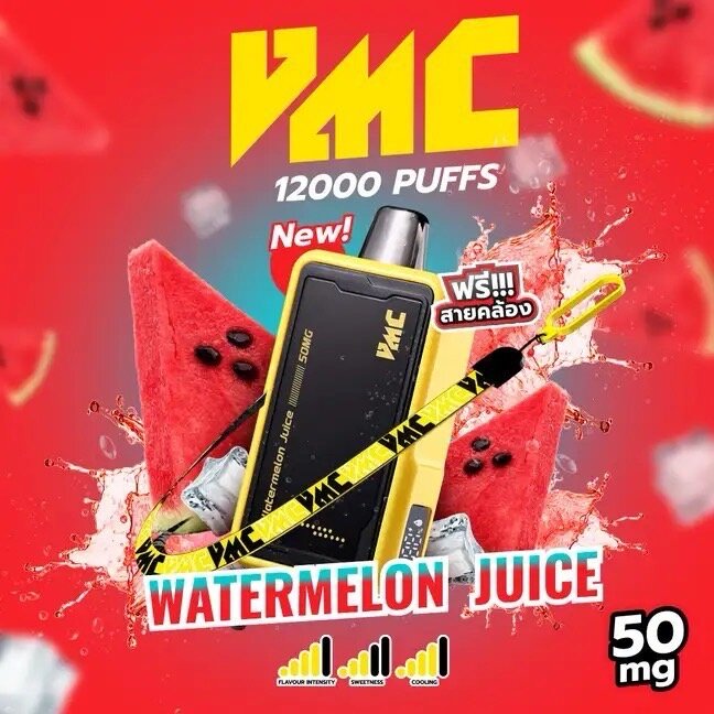 [PODDIS] VMC 12K Disposable Pod - Watermelon Juice น้ำแตงโม 12,000puffs ...