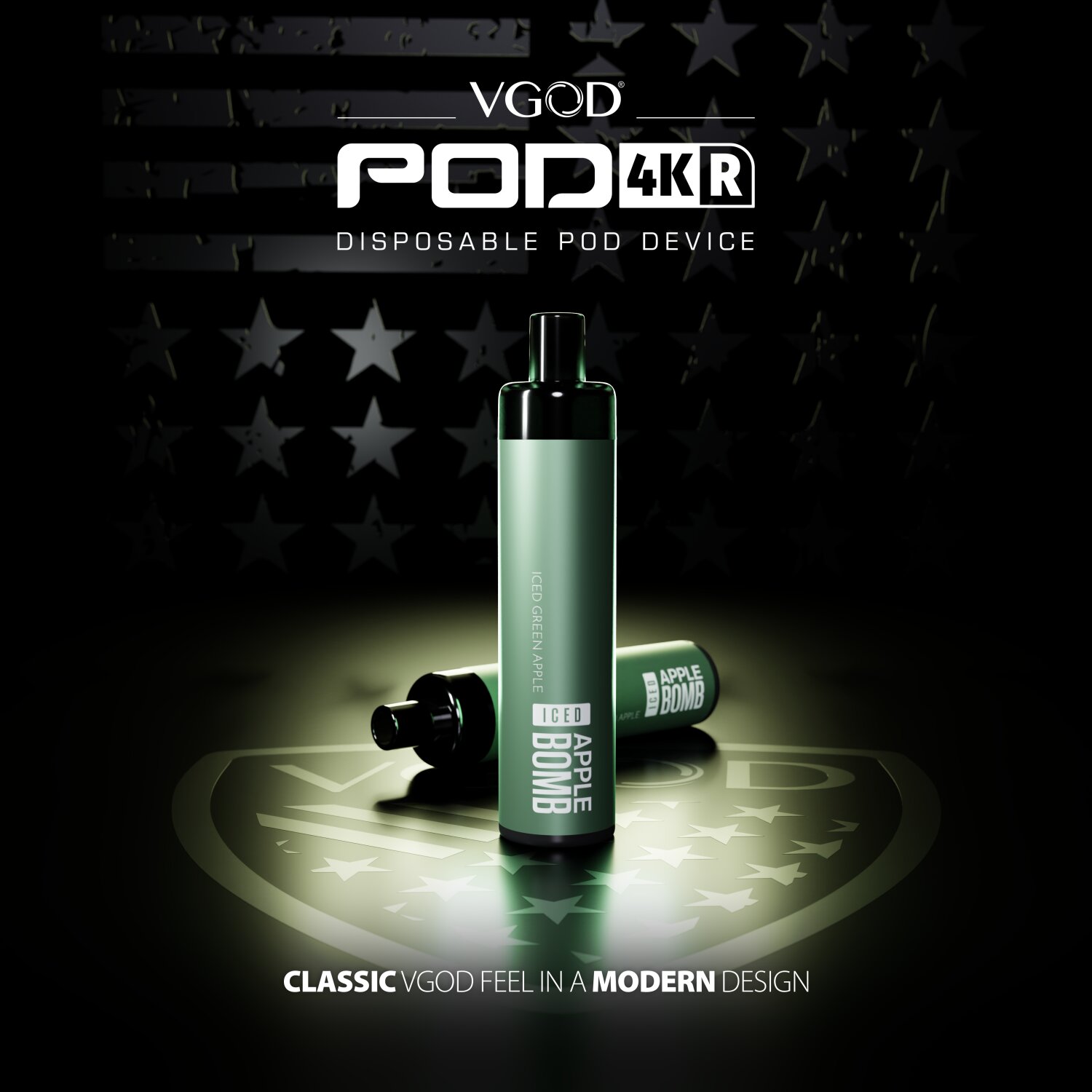 [PODDIS] Vgod 4K R Disposable Pod - Iced Apple Bomb 4000puffs 8ml Nic5 ...