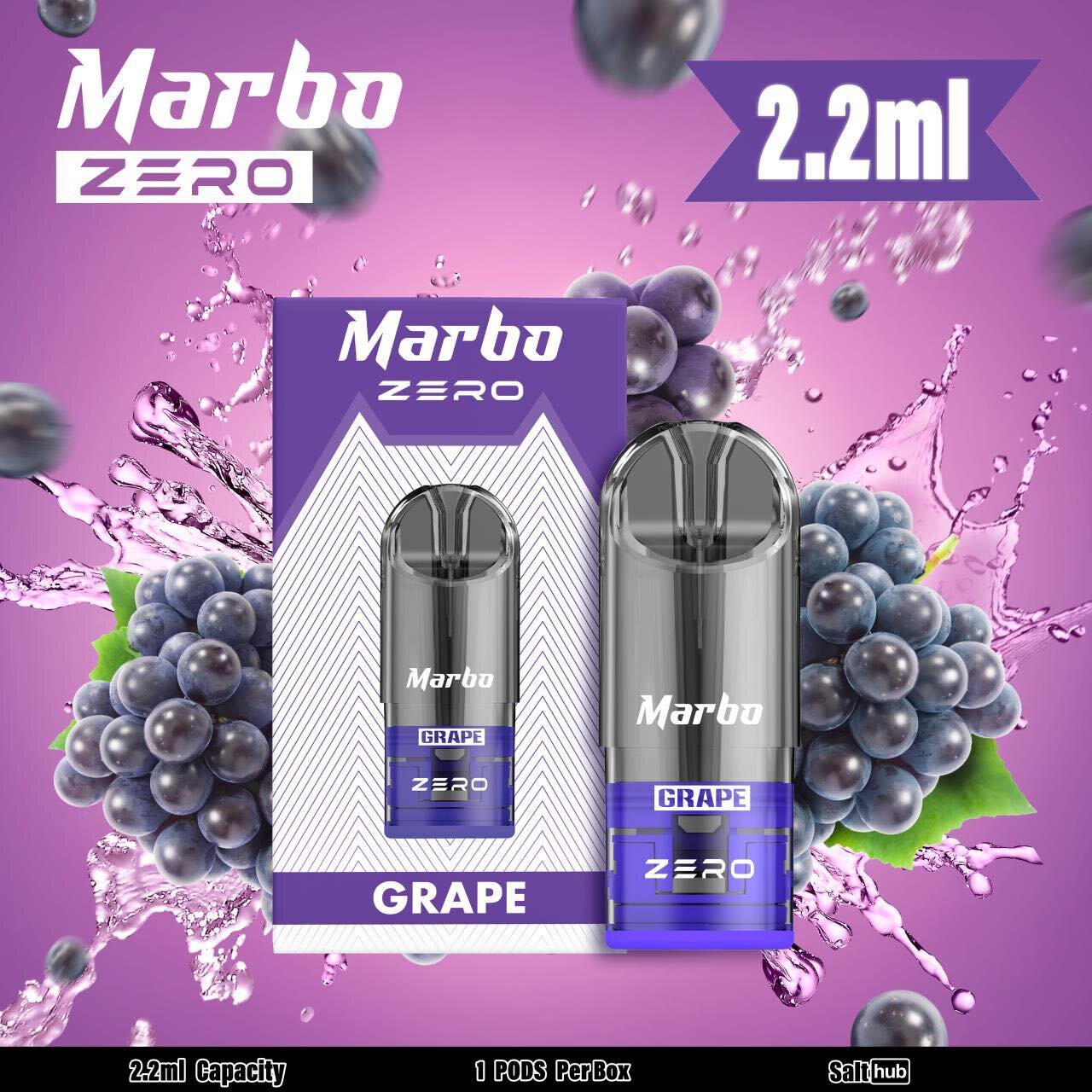 [CLOSESYSTEM]Marbo Zero Pod - Grape องุ่น 2.2ml (สำหรับRelx Infinity ...