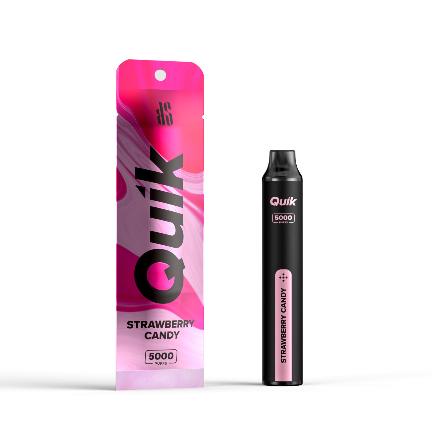 [PODDIS] KS Quik 5000puffs - Strawberry Candy ลูกอมสตรอว์เบอร์รี่ Nic3% ใช้แล้วทิ้งขาร์จได้ ...