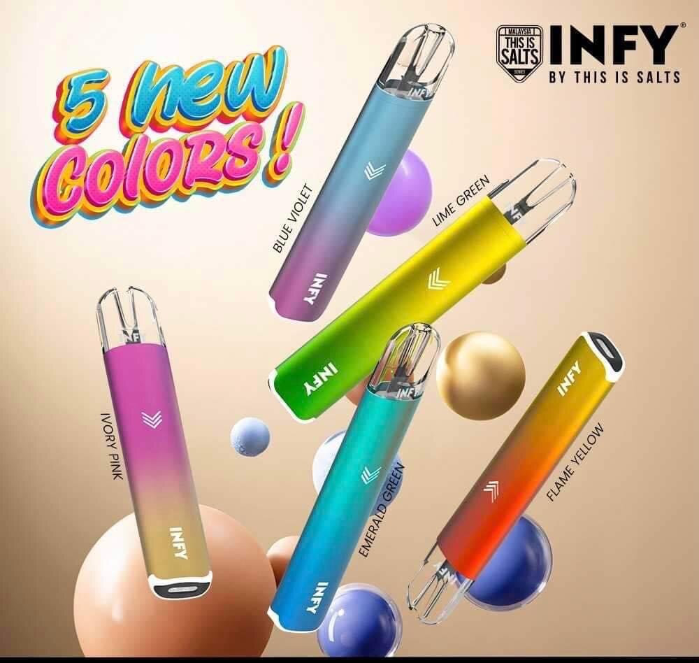 [CLOSESYSTEM] INFY POD Device New Two Tone Color เครื่องเปล่าพร้อมสายชาร์จ 400mAh - SC
