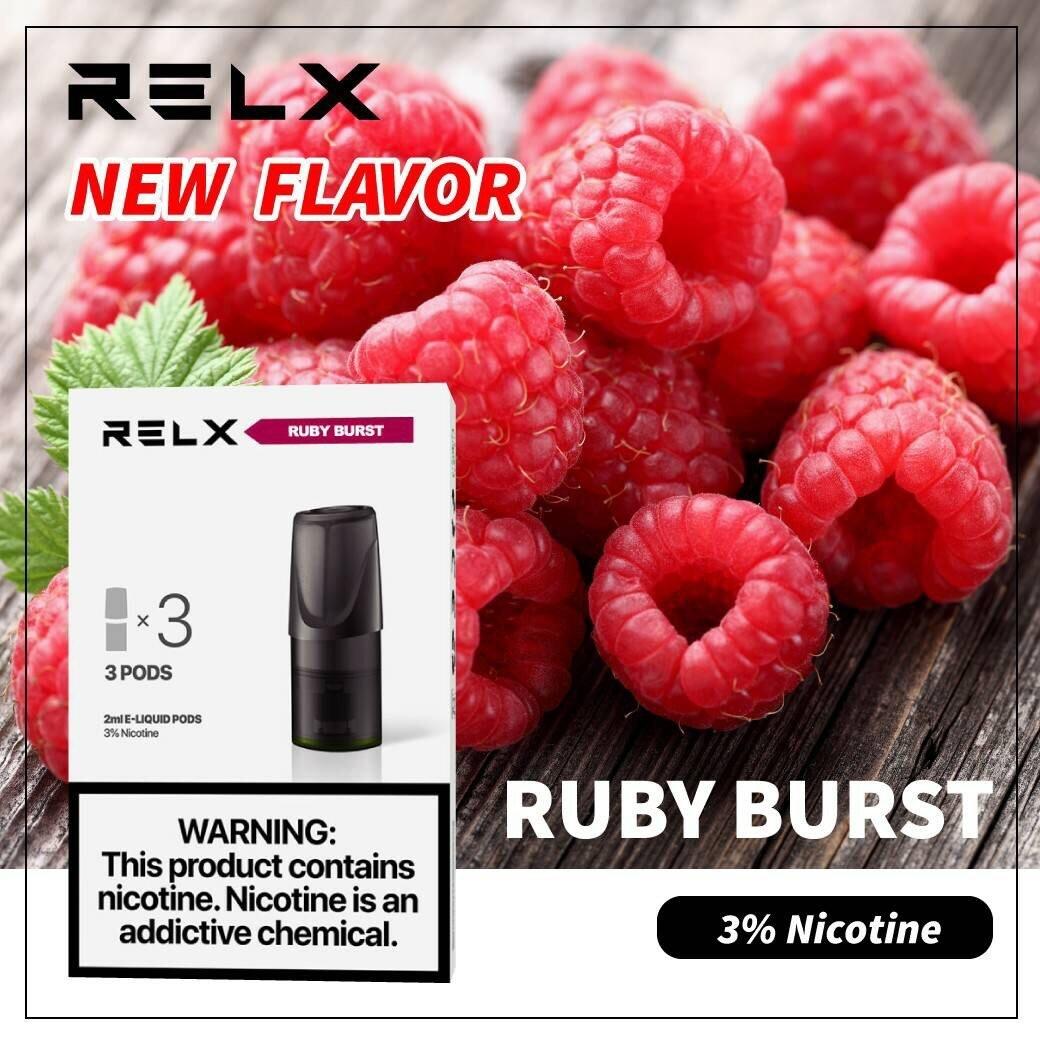 [CLOSESYSTEM]ล็อตผลิตปี2020 Pod Relx - RUBY BURST(Raspberry)ราสเบอร์รี่ ...
