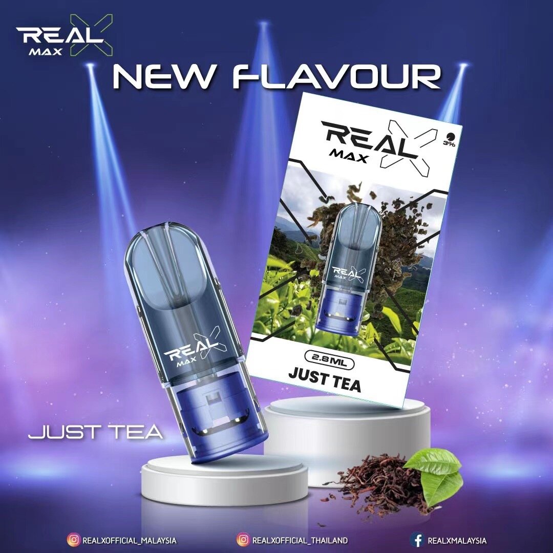 [CLOSESYSTEM]Real X MAX Pod Infinity - Just Tea ชาเขียว 2.8ml Nic30 ...