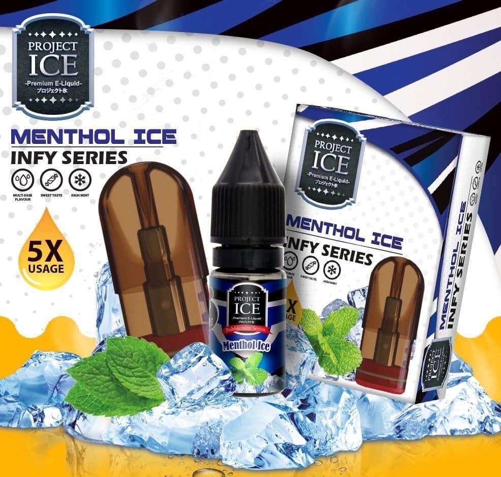 Project Ice INFY Cartridge - Menthol Ice (สำหรับตระกูล Relx Infinity ...