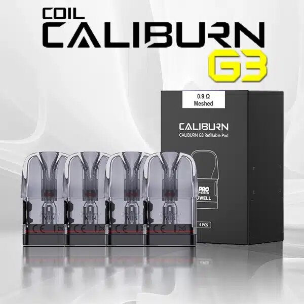 [COIL]Pod/Coil Uwell Caliburn G3 0.6/0.9 ohm Mesh แท้ ราคาต่อกล่อง4ตัว ...