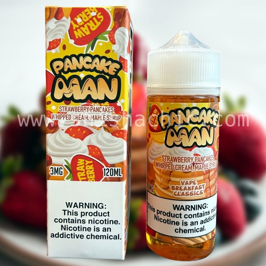 [FREEBASE] Pancake Man Classic 120ml 3mg (USA) Vape Breakfast - Shisha Chic