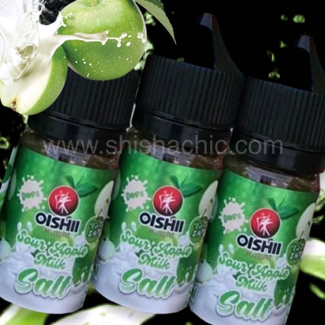 [SALTNIC]Oishi Salt nic - Sour Apple Milk โออิชินมสดแอปเปิ้ล 30ml 30mg ...
