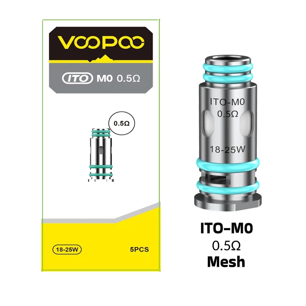 [COIL]Coil VOOPOO Drag Q ITO-M0 0.5ohm RDL ราคาต่อตัวและกล่อง5ตัว - SC
