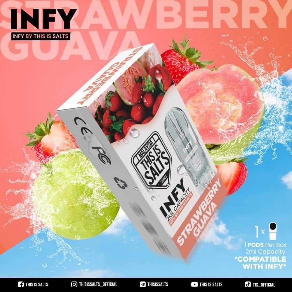 [CLOSESYSTEM]This is Salt INFY Cartridge - Strawberry Guava สตรอว์เบอร์ ...