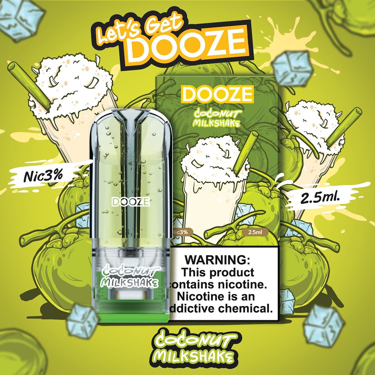 [CLOSESYSTEM] Dooze Pod - Coconut Milk Shake (นมสดมะพร้าวปั่น) แบบ1หัว ...