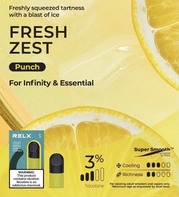 [CLOSESYSTEM]RELX Pod Pro (Infinity,Essential) - Fresh Zest กลิ่นเลม่อน ...