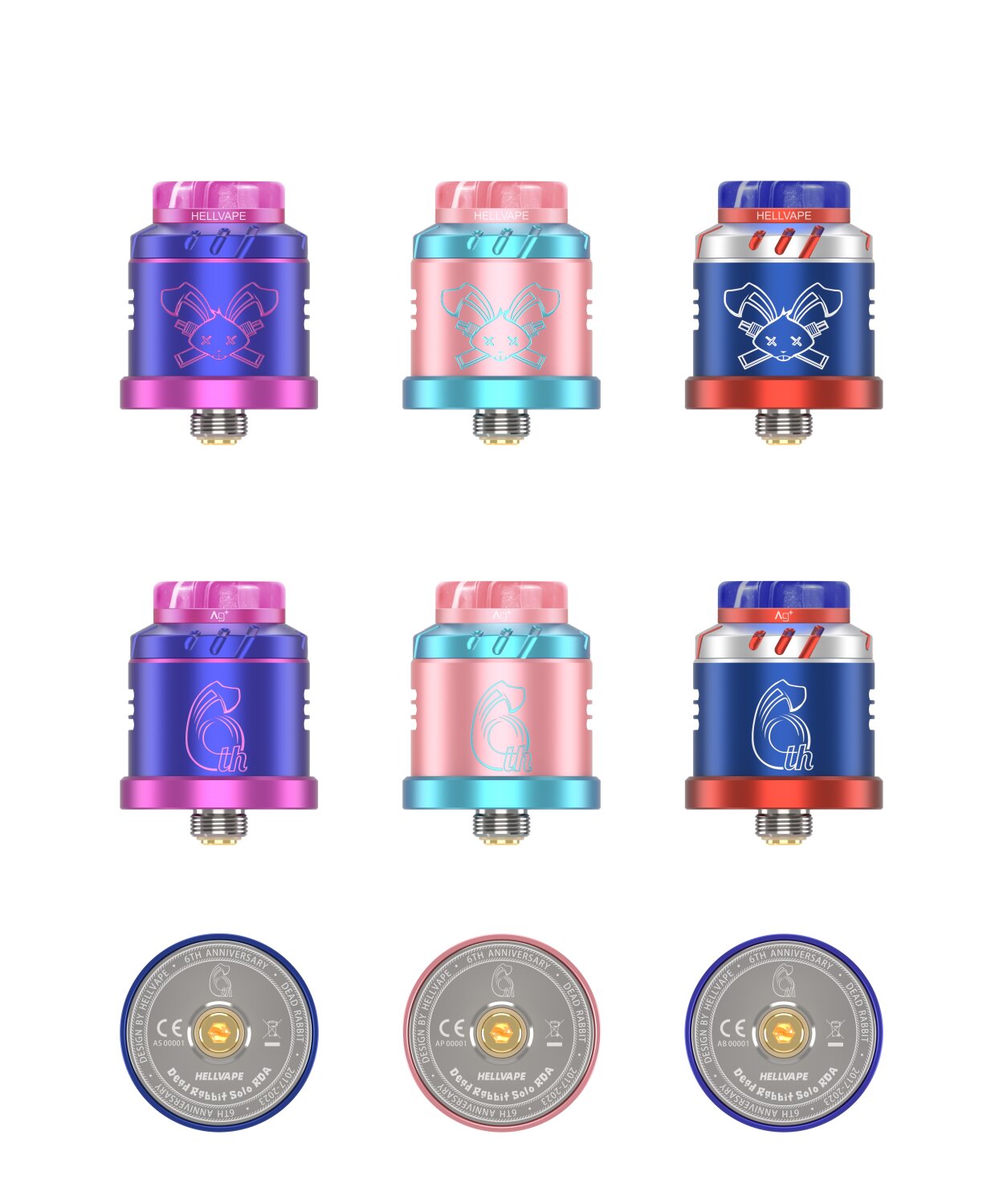 [RDA]Hellvape Dead Rabbit Solo RDA 6 Anniversary Edition 22mm แท้ มี BF ...