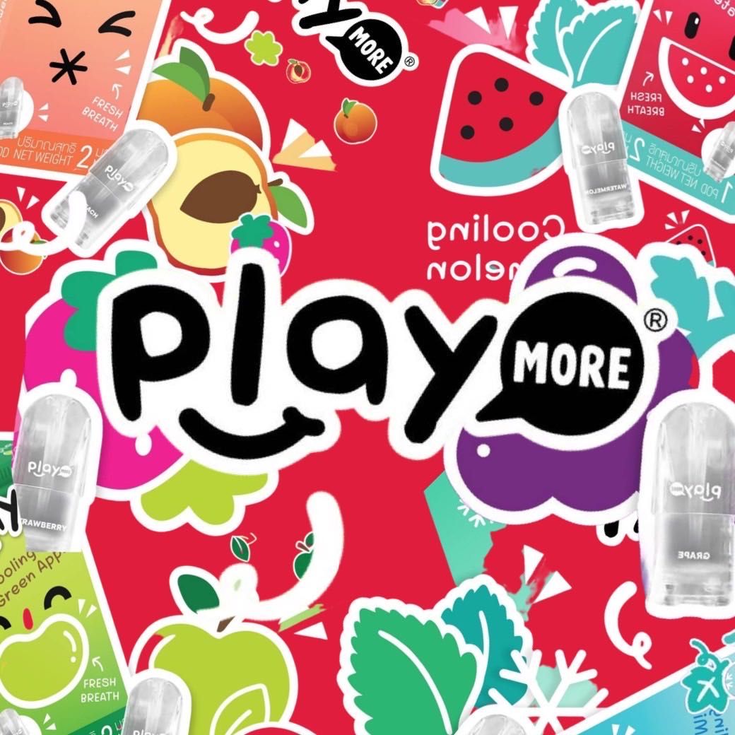 [CLOSESYSTEM]Play More Pod - 2.0ml Nic5% กล่อง1ตัว มี 6 กลิ่น (ใส่ ...