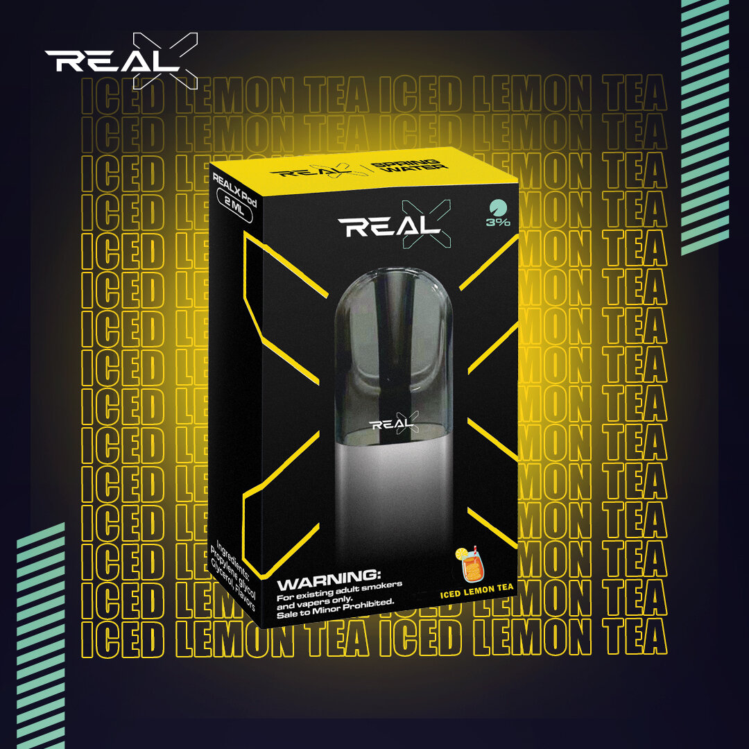 [CLOSESYSTEM]Real X Pod Infinity - Ice Lemon Tea ชามะนาว 2ml Nic30 ...