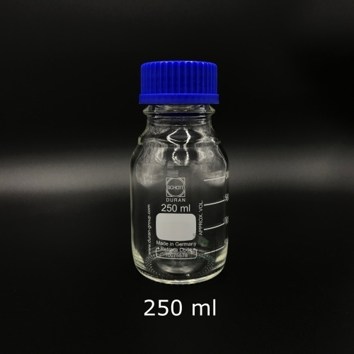 ขวดแก้วใส่สารเคมี ขนาด 250 ml - Laboratory Glass Bottle #218013651 ...