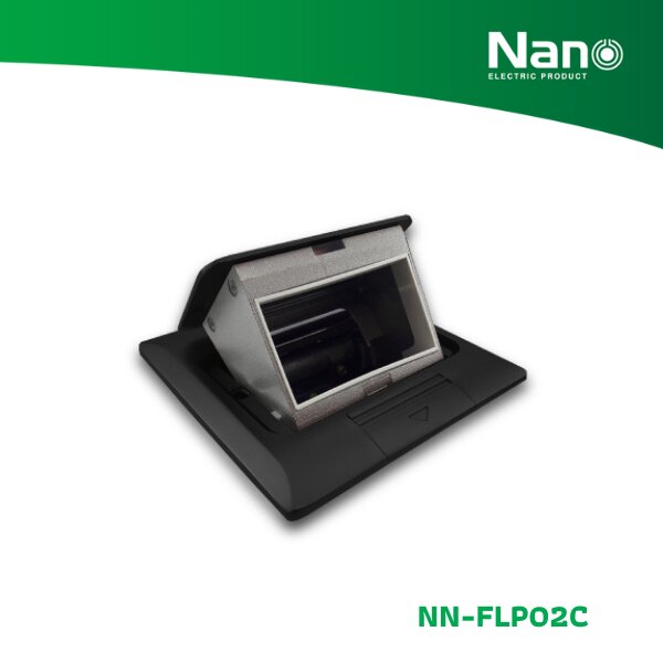 NANO เต้ารับฝังพื้น Pop-up floor socket FLP สีแชมเปญ (1 ชิ้น/กล่อง) รุ่น NN-FLP02CH - NANO ...