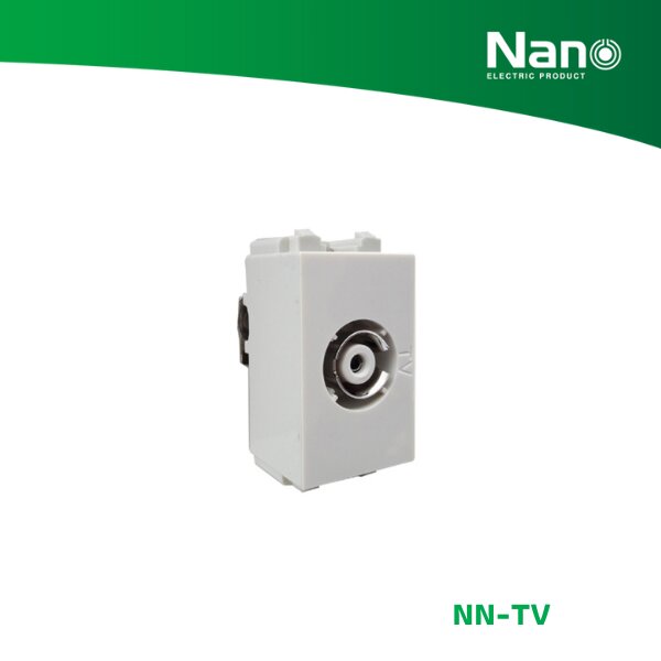 NANO เต้ารับโทรทัศน์ ขนาด 1 ช่อง Classic series สีขาว (1 ชิ้น/กล่อง, 20 ชิ้น/กล่อง) รุ่น NN-TV ...