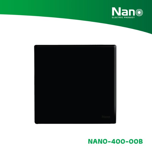 NANO ฝาพลาสติกปิดช่องว่าง ขนาด 4x4 นิ้ว Classic series สีดำ (80 ชิ้น/กล่อง) รุ่น NANO-400-00B ...