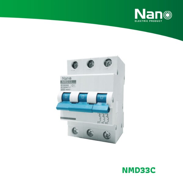 NANO เซอร์กิตเบรกเกอร์ MCB 2 Pole 50A 6kA (6 ชิ้น/กล่อง) รุ่น NMD32C50 - NANO ELECTRIC PRODUCT