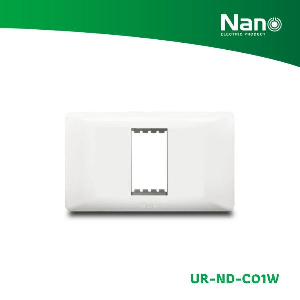 NANO ฝาครอบแผงหน้ากากกันน้ำแบบเรียบ สีขาว(ฝาใส) (20 ชิ้น/กล่อง) รุ่น NANO-413CW - NANO ELECTRIC ...