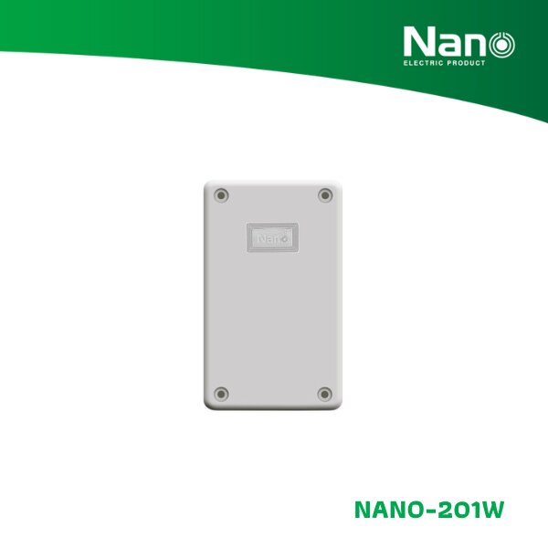 NANO กล่องกันน้ำ ขนาด 4x4x2.5" สีขาว (40 ชิ้น/กล่อง) รุ่น NANO-202W - NANO ELECTRIC PRODUCT